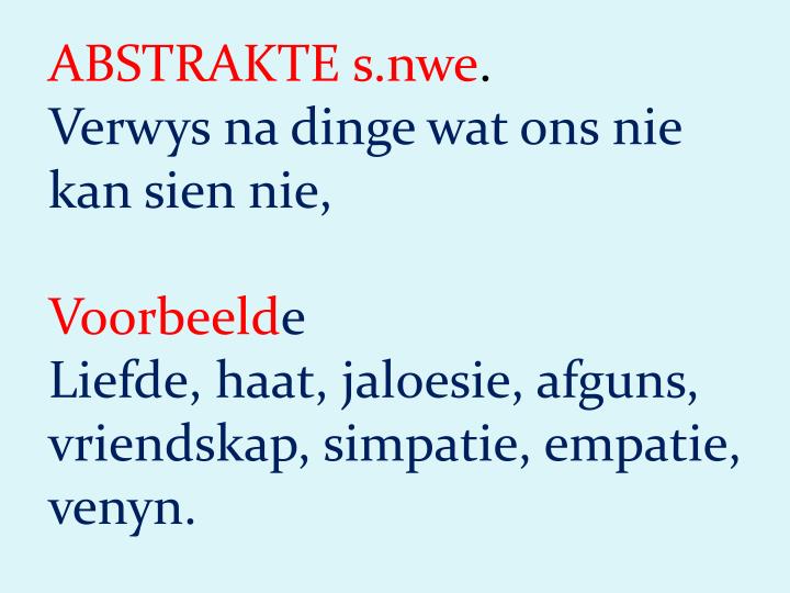 PPT - Woordsoorte In afrikaans PowerPoint Presentation - ID:2292274