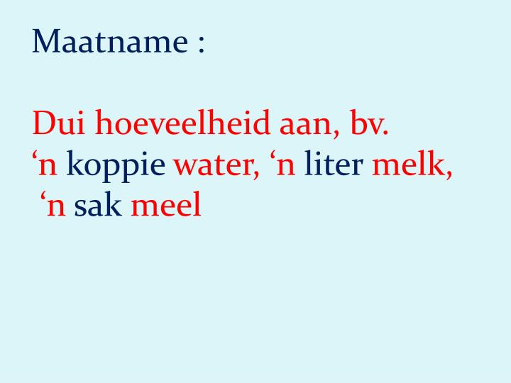 PPT - Woordsoorte In afrikaans PowerPoint Presentation - ID:2292274