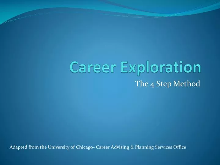 PPT - Career Exploration PowerPoint Presentation, free download - ID ...