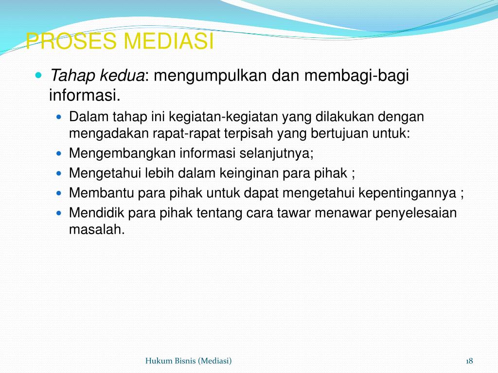 PPT - Mediasi Sebagai Salah Satu Alternatif Penyelesaian Sengketa di ...