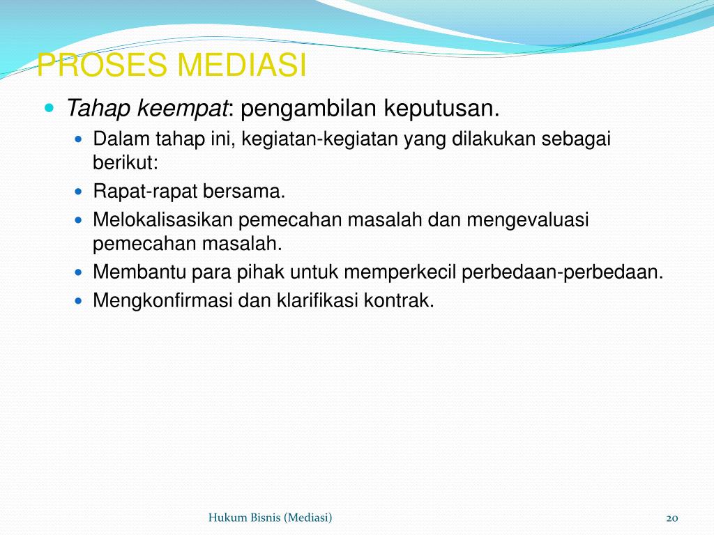 PPT - Mediasi Sebagai Salah Satu Alternatif Penyelesaian Sengketa di ...