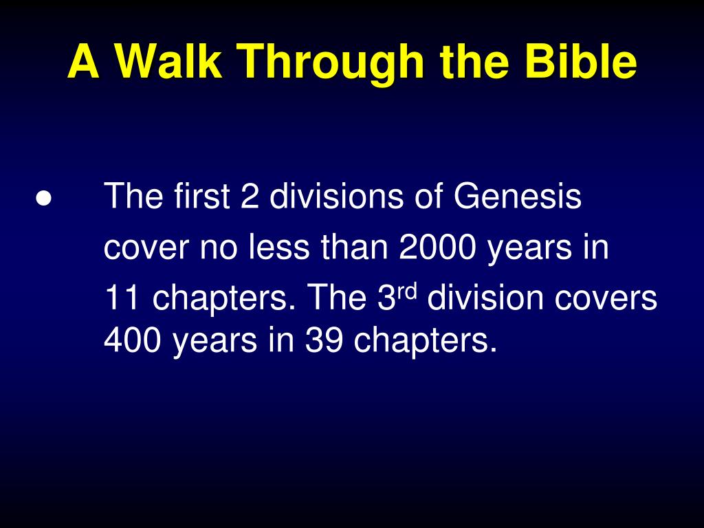 PPT - A Walk Through the Bible With Bro. Bill Parker Sr. PowerPoint ...