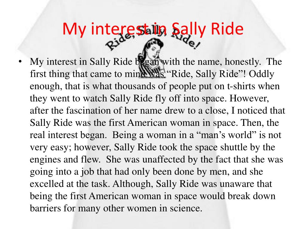 PPT - Sally Ride First American Woman in Space PowerPoint Presentation ...