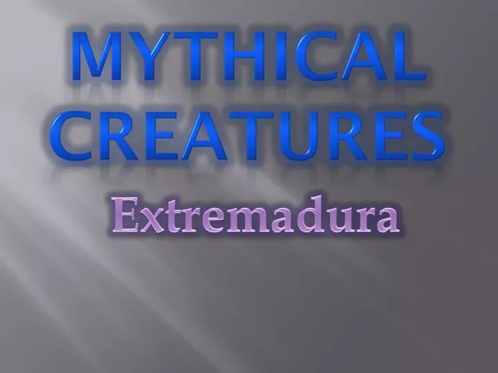 PPT - Mythical creatures PowerPoint Presentation, free download - ID ...