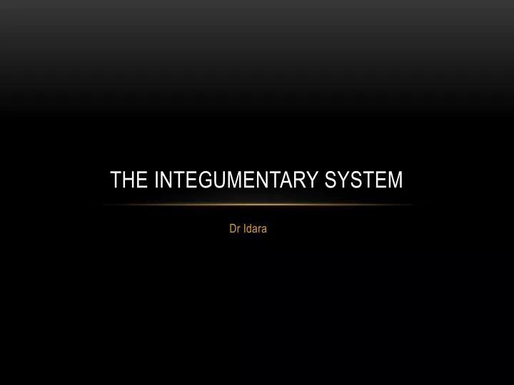 PPT - The Integumentary System PowerPoint Presentation, free download ...