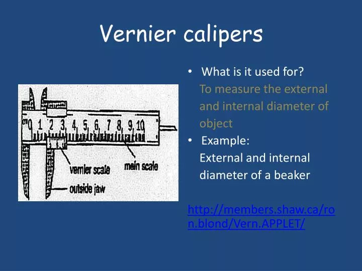 PPT - Vernier calipers PowerPoint Presentation, free download - ID:2298824