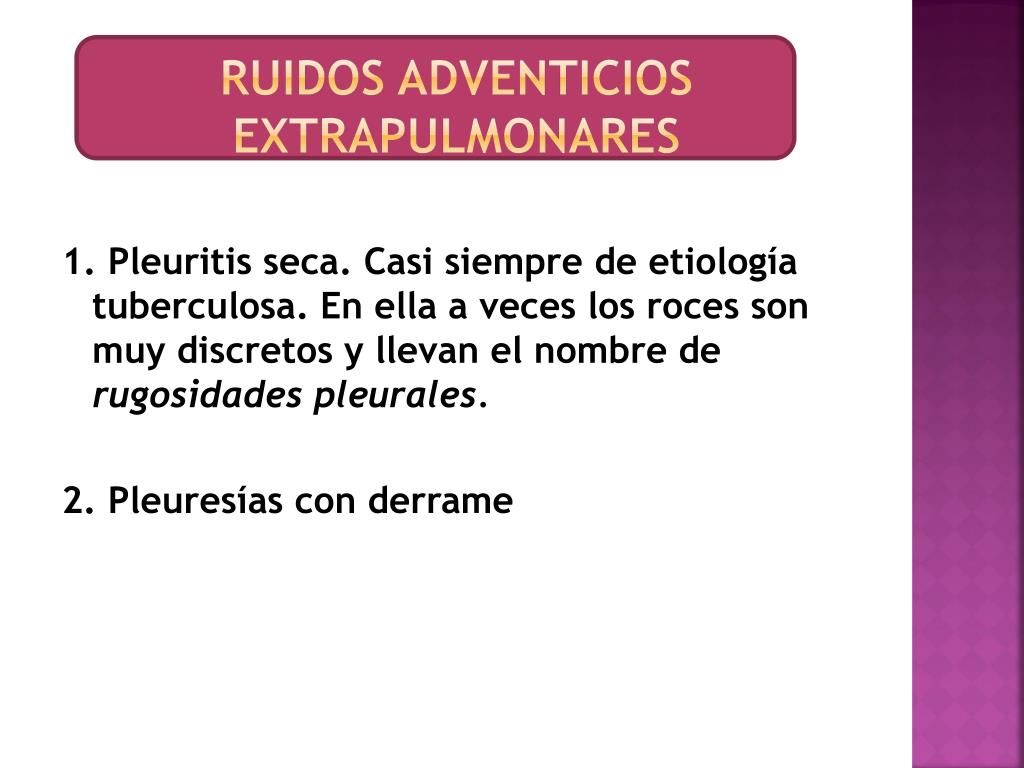 PPT - MODIFICACIONES PATOLÓGICAS DE LOS RUIDOS RESPIRATORIOS PowerPoint ...