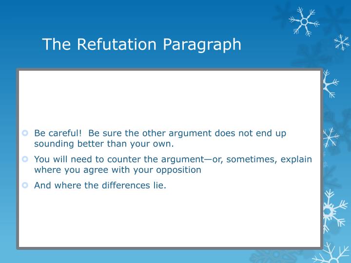 PPT - How to Write a Refutation Paragraph PowerPoint Presentation - ID ...