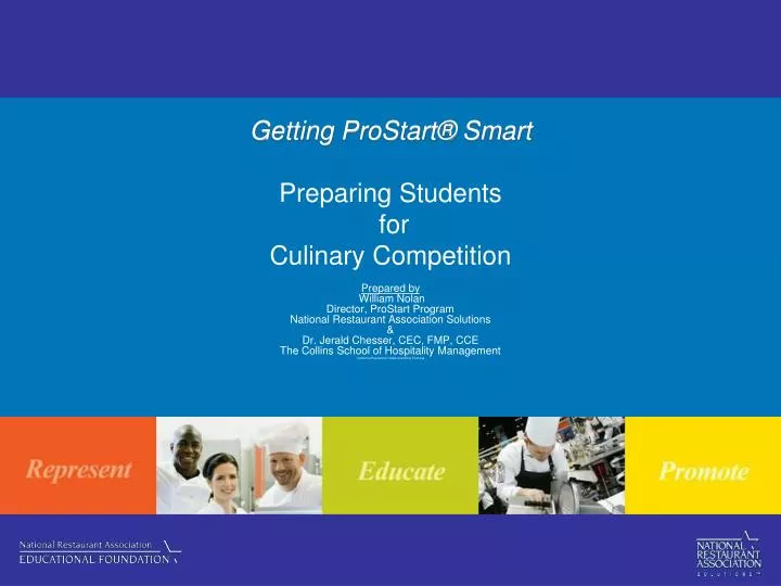 PPT - Getting ProStart® Smart Preparing Students for Culinary ...