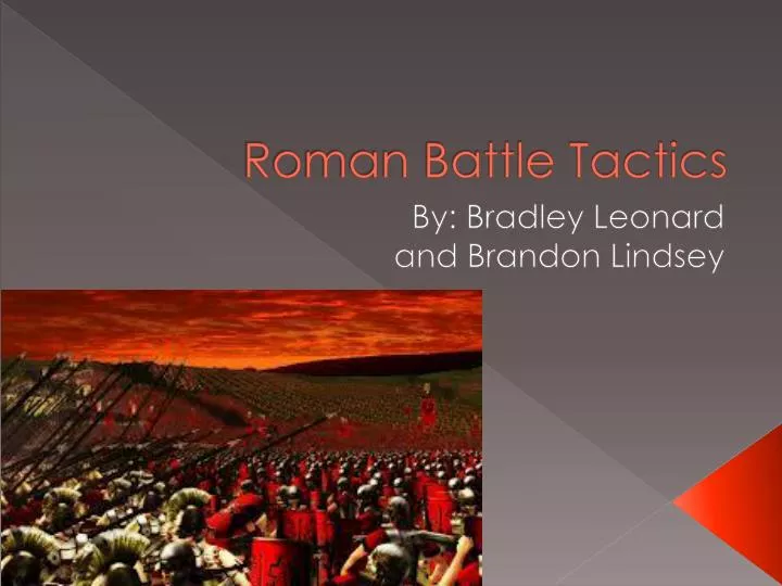 PPT - Roman Battle Tactics PowerPoint Presentation, free download - ID ...