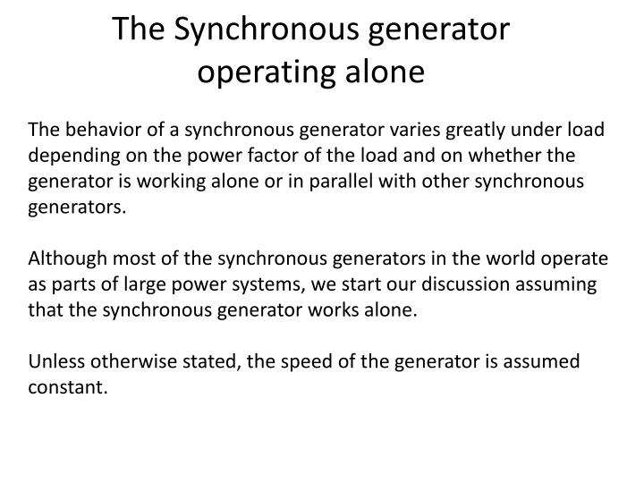 PPT - Synchronous Machines (AC Generators) PowerPoint Presentation - ID ...