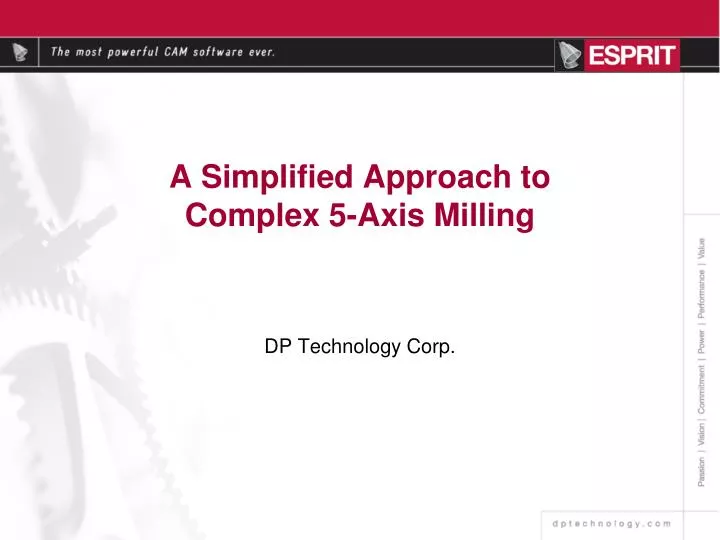 PPT - A Simplified Approach to Complex 5-Axis Milling PowerPoint ...