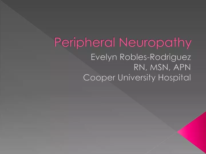PPT - Peripheral Neuropathy PowerPoint Presentation, free download - ID ...