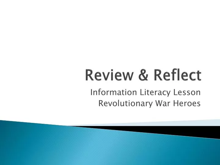 PPT - Review & Reflect PowerPoint Presentation, free download - ID:2305515