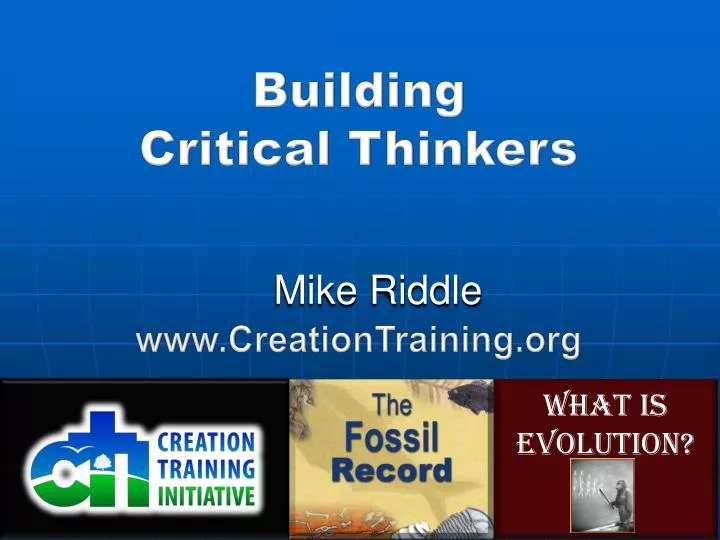 PPT - Building Critical Thinkers PowerPoint Presentation, free download - ID:2307086