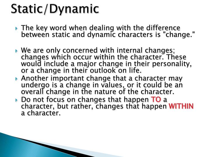 PPT - Character Types PowerPoint Presentation - ID:2307103