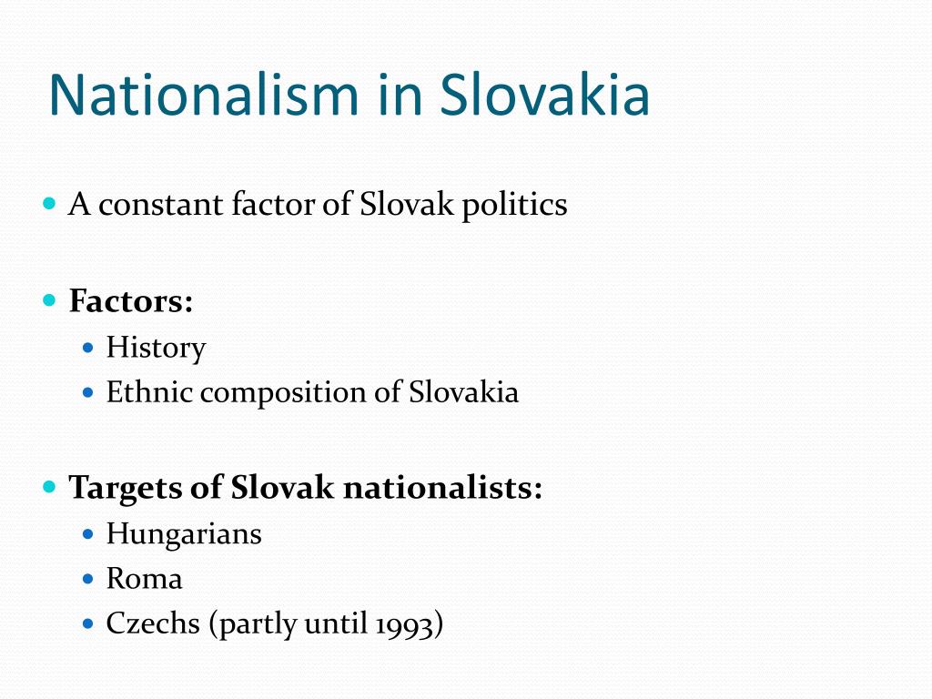 PPT - Nationalism in Slovak politics PowerPoint Presentation, free ...