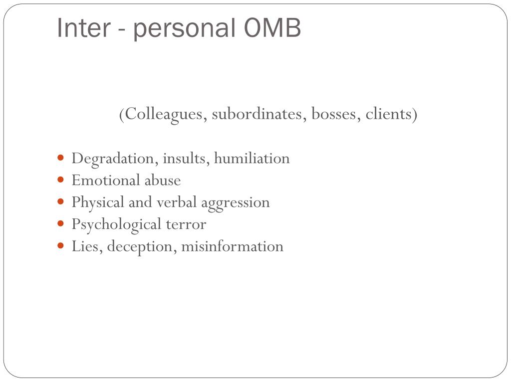 PPT - Antecedents of Organizational Misbehavior: The Moderating Role of ...