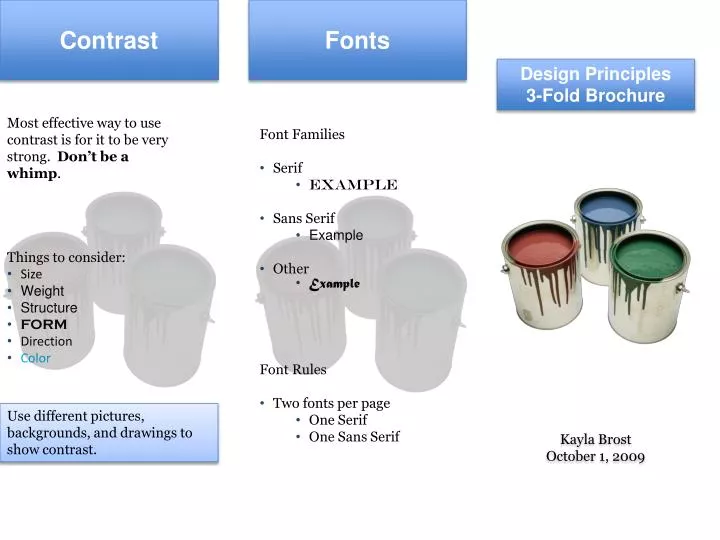 PPT - Design Principles 3-Fold Brochure PowerPoint Presentation, free ...