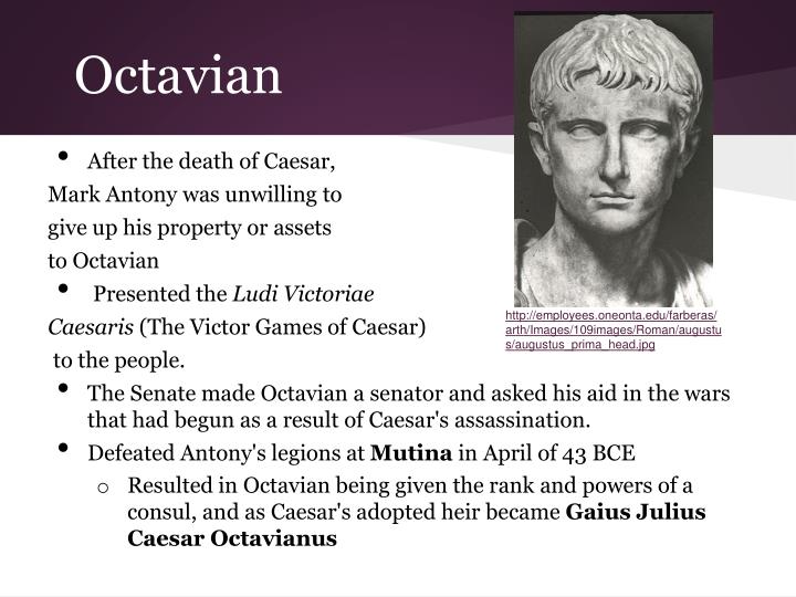 PPT - Mark Antony and Octavian PowerPoint Presentation - ID:2308304