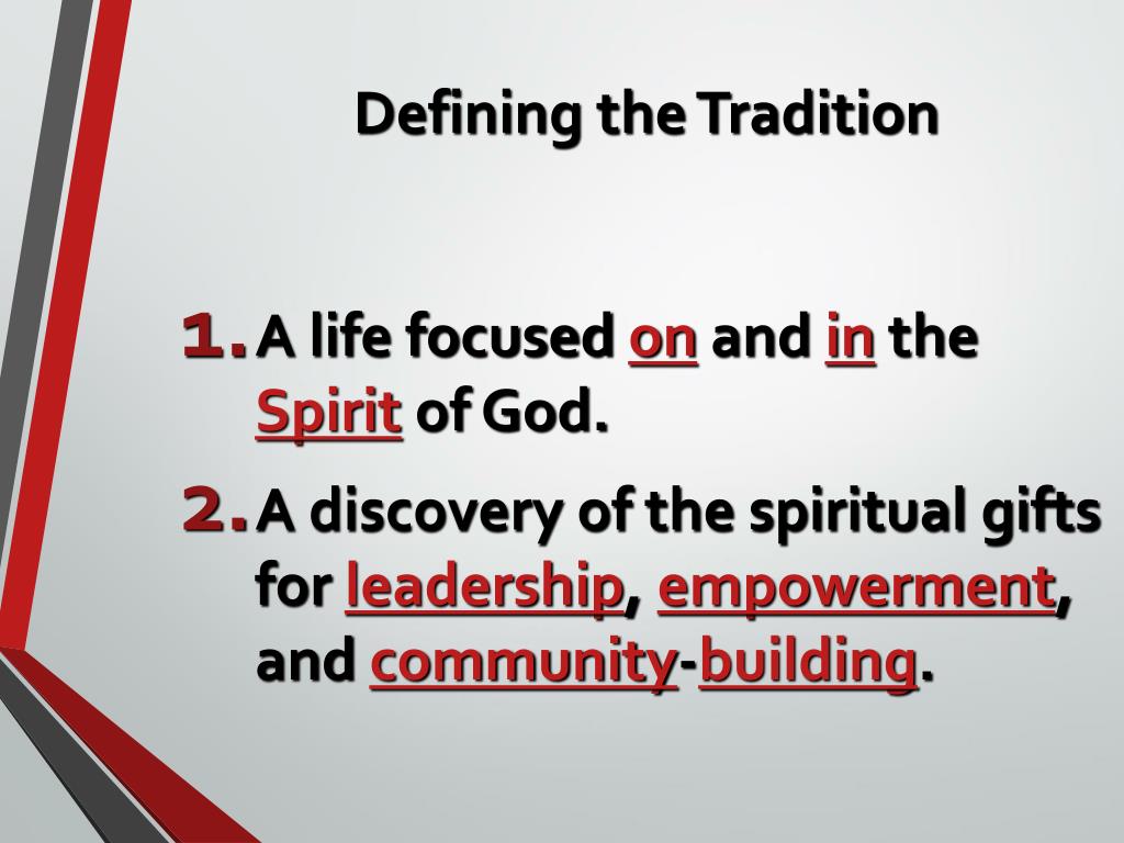 PPT - “The Balanced Life—Six Great Traditions of the Christian Faith ...