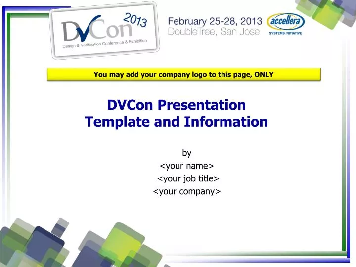 PPT - DVCon Presentation Template and Information PowerPoint ...