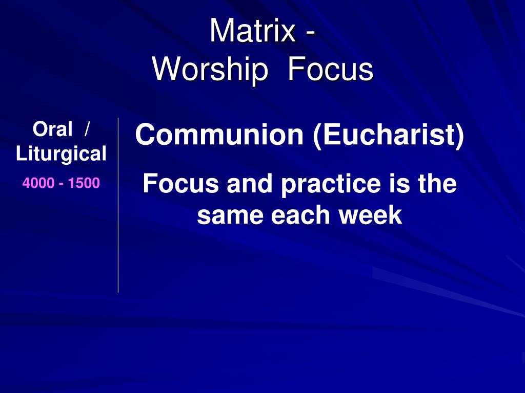 PPT - Why All This Worship Variety? Worship in Focus NNZ Spirit Led ...
