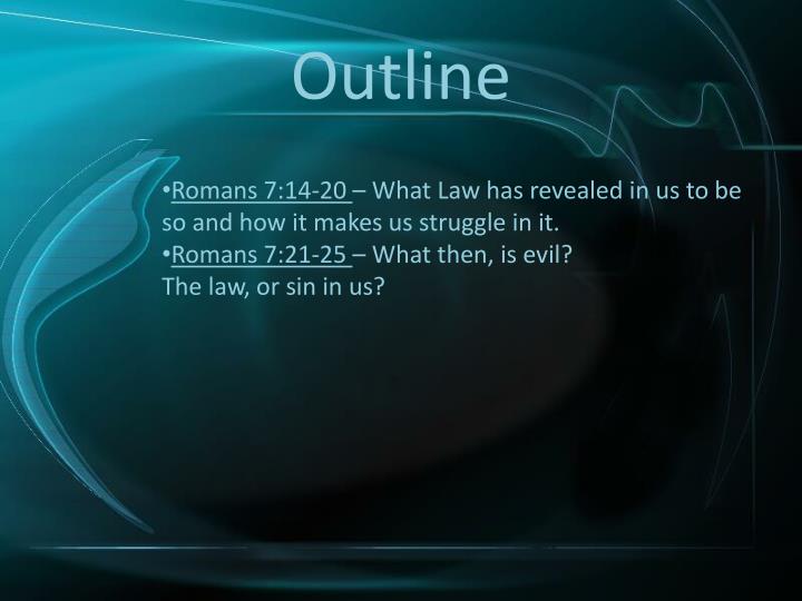 PPT - Romans 7 PowerPoint Presentation - ID:2311192