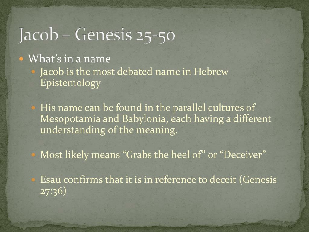 PPT - Genealogy of Christ: Jacob PowerPoint Presentation, free download ...