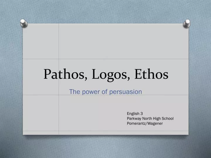 PPT - Pathos, Logos, Ethos PowerPoint Presentation, free download - ID ...