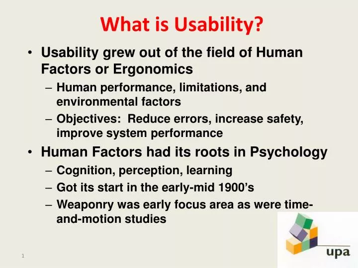 PPT - What is Usability? PowerPoint Presentation, free download - ID:2311885
