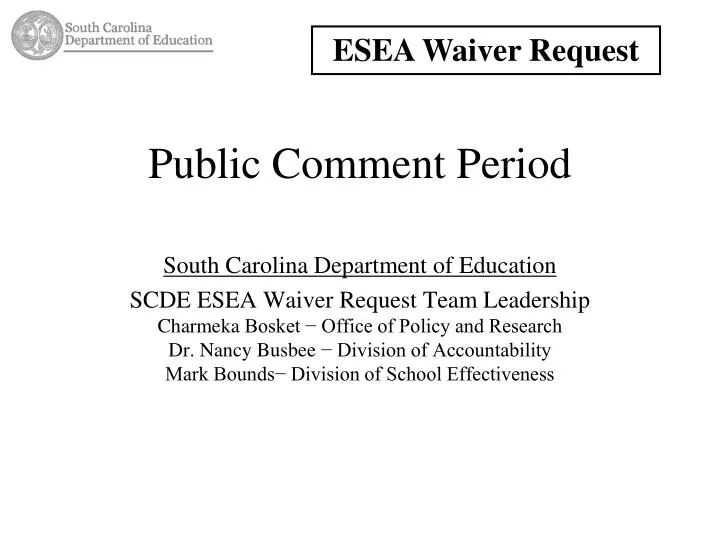 PPT - Public Comment Period PowerPoint Presentation, free download - ID ...