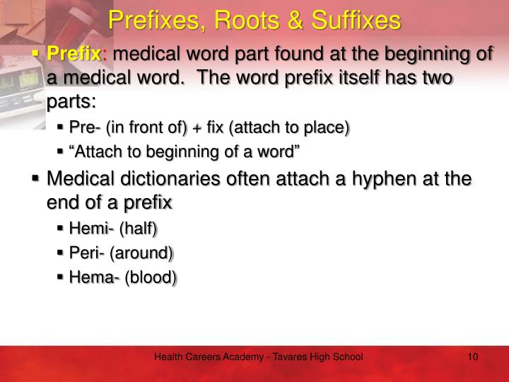 PPT - Medical Terminology PowerPoint Presentation - ID:2313145