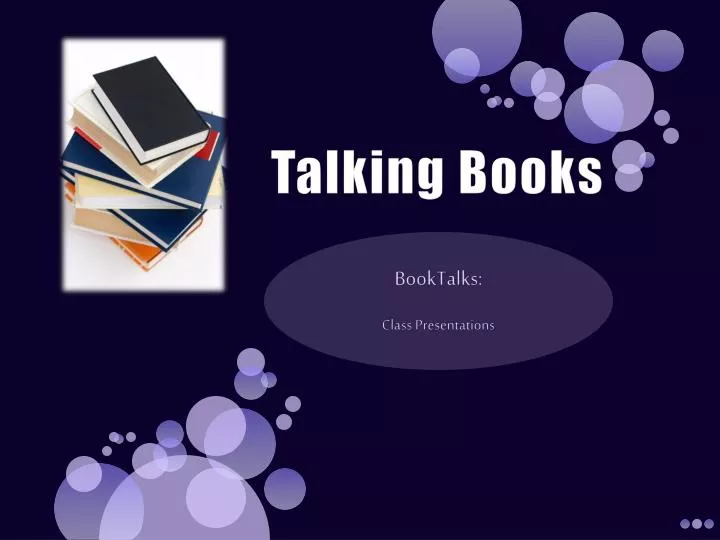 PPT - Talking Books PowerPoint Presentation, free download - ID:2313336
