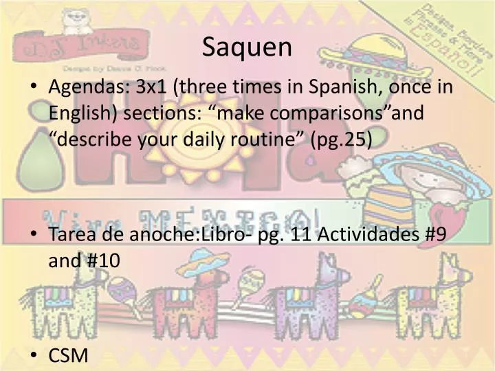 PPT - Saquen PowerPoint Presentation, free download - ID:2313853