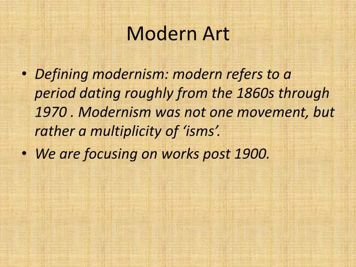 PPT - Modern Art PowerPoint Presentation, free download - ID:2313952