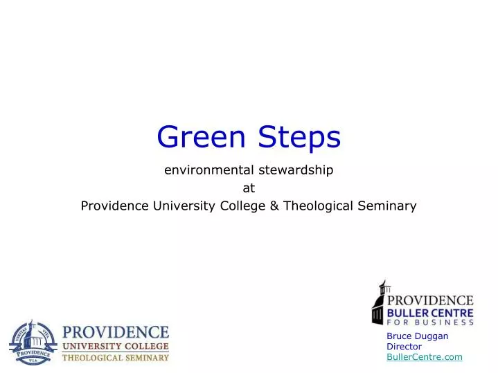 PPT - Green Steps PowerPoint Presentation, free download - ID:2314472