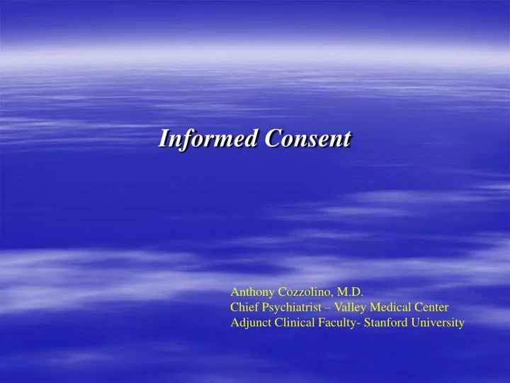 PPT - Informed Consent PowerPoint Presentation, free download - ID:2314798