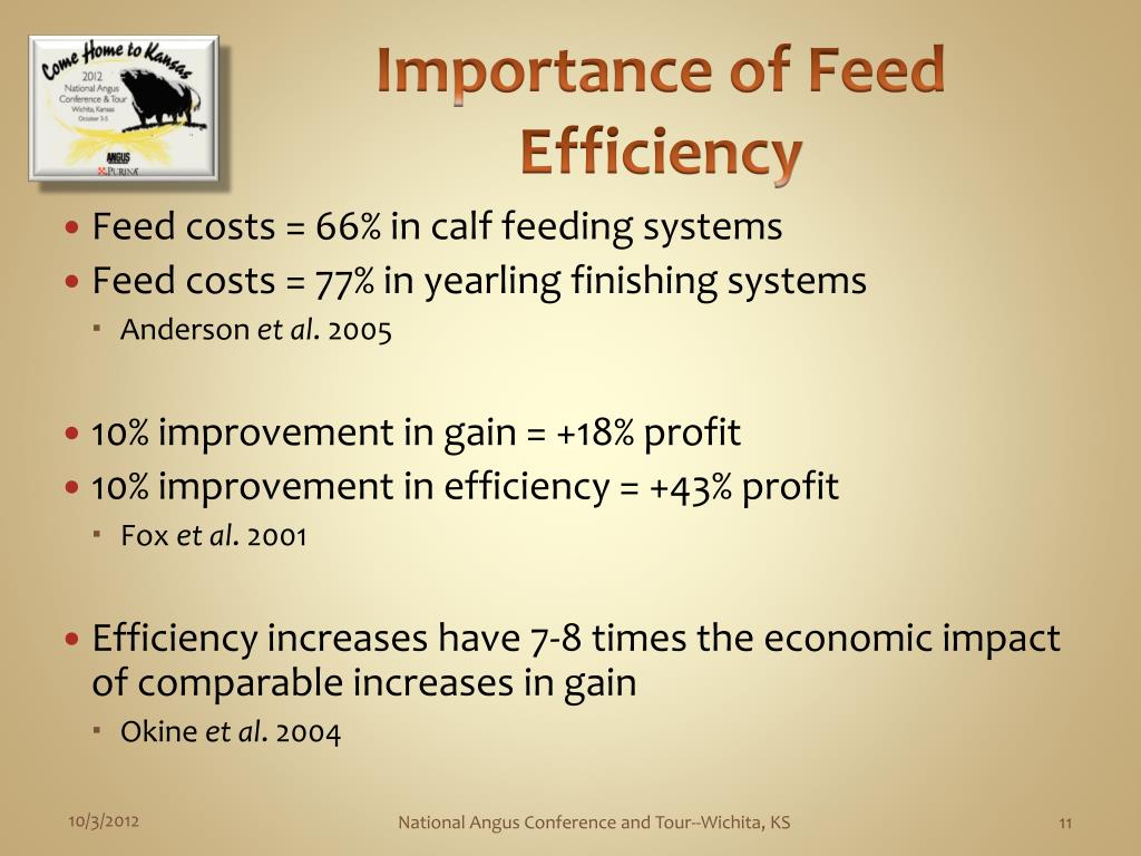 PPT - Feed Efficiency and Understanding its Impact on Production ... PPT - Feed Efficiency and Understanding its Impact on Production ...