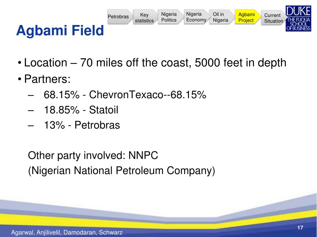 PPT - Petrobras in Nigeria: Valuation of the Agbami Oil Field April 21 ...
