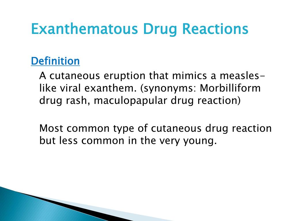 PPT - ADVERSE CUTANEOUS DRUG REACTIONS Course 393 (Prof. Marwan Al ...