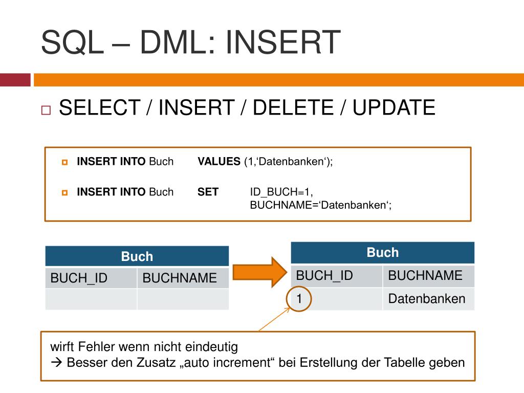 PPT - Datenbanken PowerPoint Presentation, free download - ID:2317067