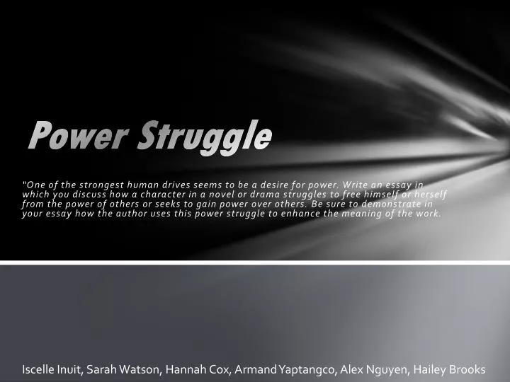 PPT - Power Struggle PowerPoint Presentation, free download - ID:2317380
