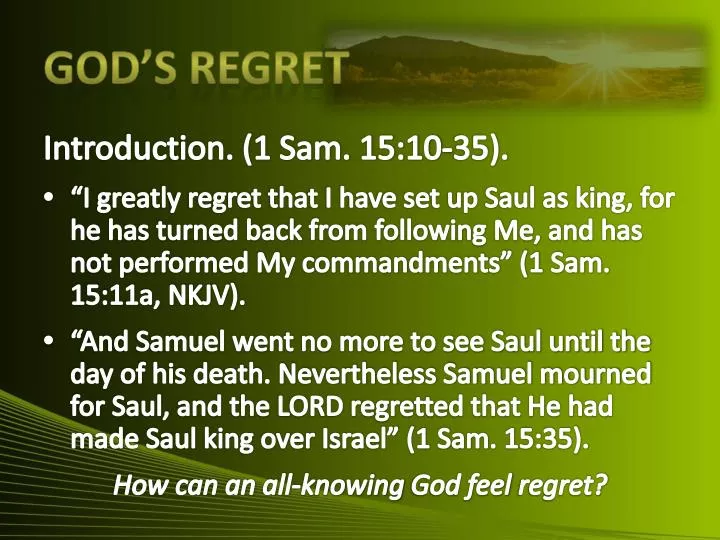PPT - God’s Regret PowerPoint Presentation, free download - ID:2317410