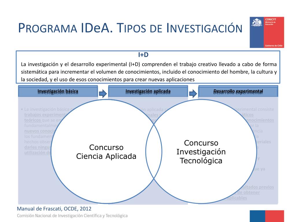 PPT - Programa IDeA 1er Concurso Investigación Tecnológica FONDEF ...