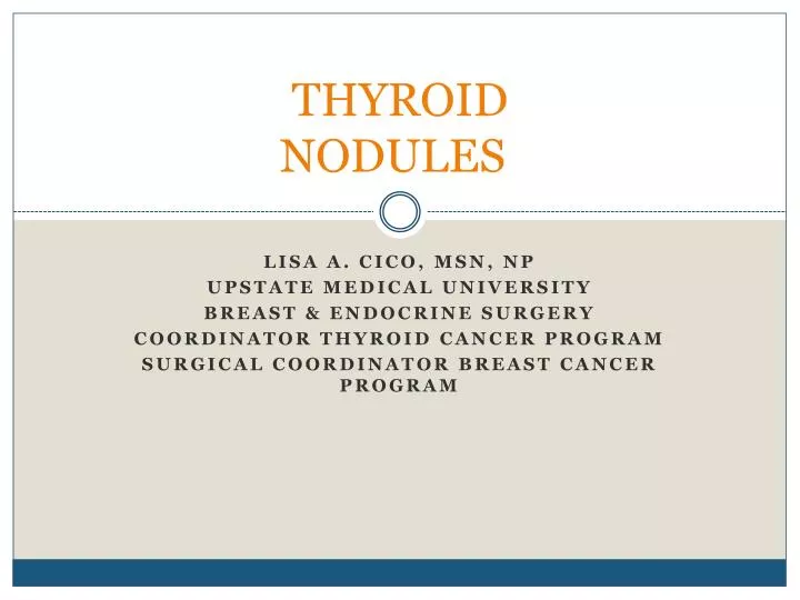 PPT - THYROID NODULES PowerPoint Presentation, free download - ID:2318535
