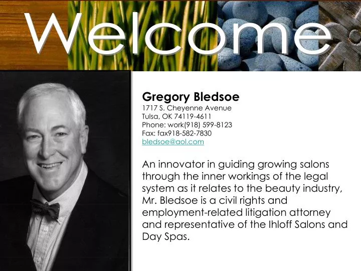 PPT - Gregory Bledsoe 1717 S. Cheyenne Avenue Tulsa, OK 74119-4611 Phone: work(918) 599-8123 ...
