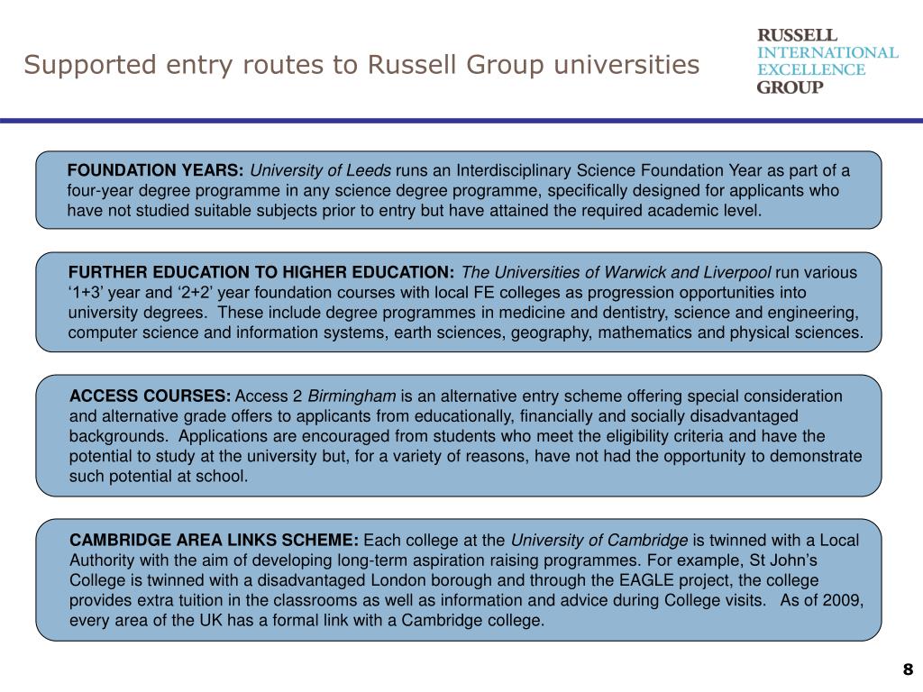 PPT - Fair access to Russell Group universities Dr Wendy Piatt Director ...