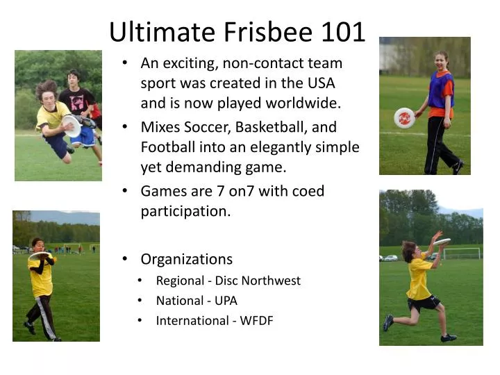 PPT - Ultimate Frisbee 101 PowerPoint Presentation, free download - ID ...