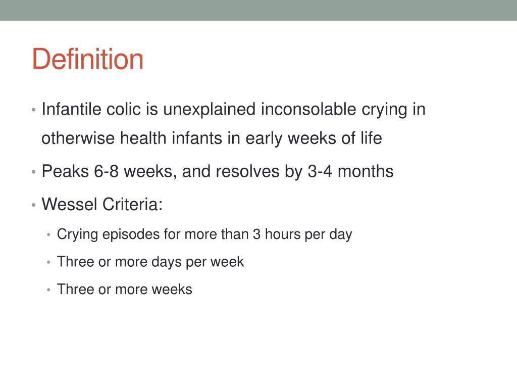 PPT - Diagnosis and treatment of Infantile Colic PowerPoint ...